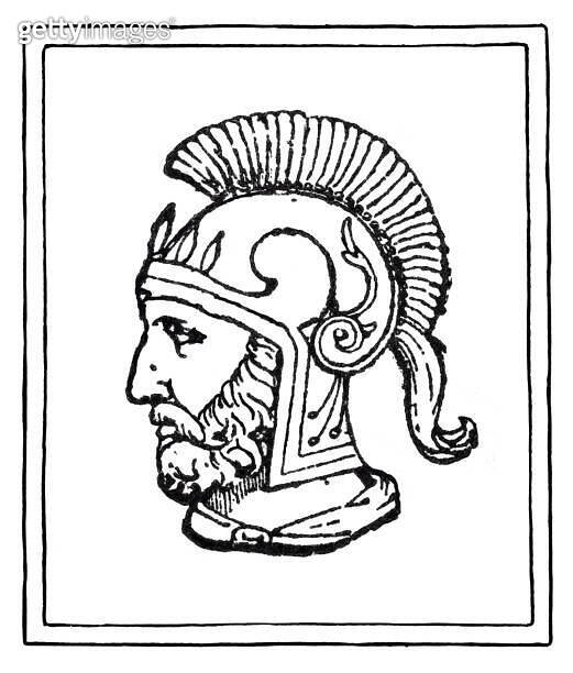 Hannibal Carthaginian general portrait illustration 1899 이미지 ...