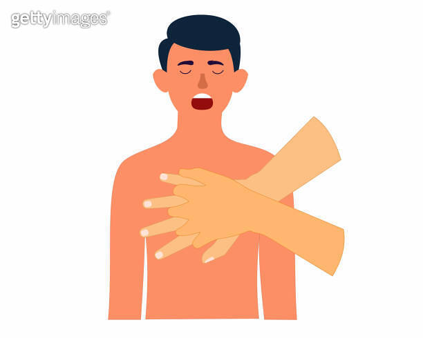 Correct hand technique for chest compression Emergency first aid CPR ...