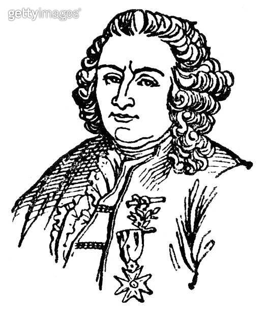 Carl Linnaeus swedish biologist portrait illustration (1822728893) - 게티 ...