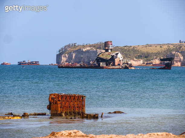 Shipwreck Beach In Panguila In Angola (1816684509) - 게티이미지뱅크
