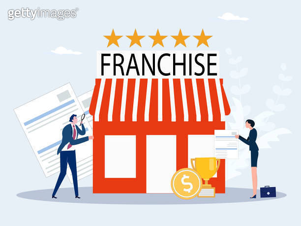 Franchise shop business,People shopping and Start Franchise Small ...