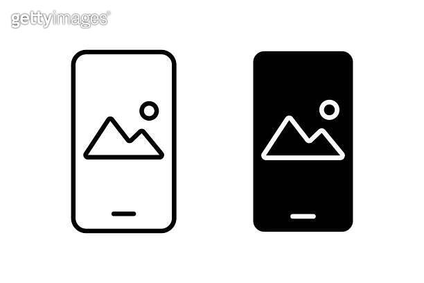 Smartphone camera icon vector set. Camera picture symbol (1719897107 ...