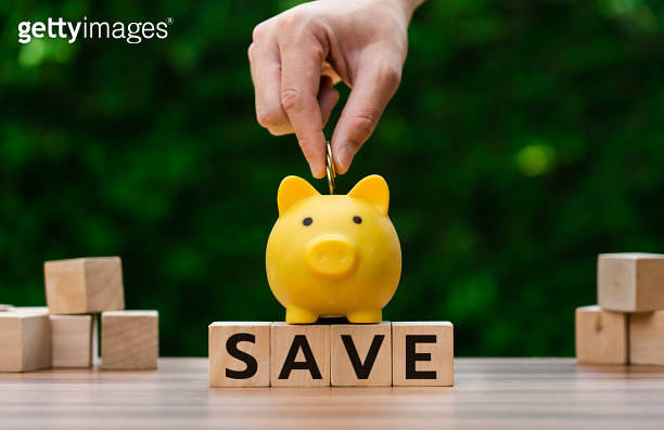 money saving planning concept for future costs and financial goals and ...