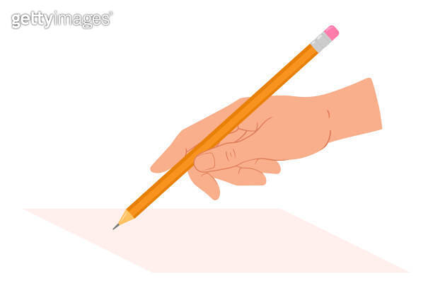 Writing human hand. Hand taking notes, filling planner or signing ...