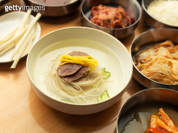 Pyeongyang style Cold Buckwheat Noodles 이미지 (1772125916) - 게티이미지뱅크