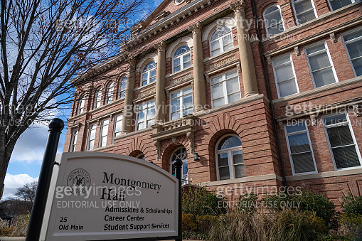 Montgomery Hall on the campus of Mississippi State University. 이미지 ...