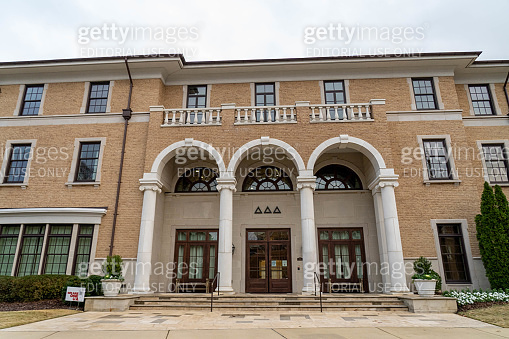 The Delta Delta Delta, Tri Delt, sorority house on the campus of the ...