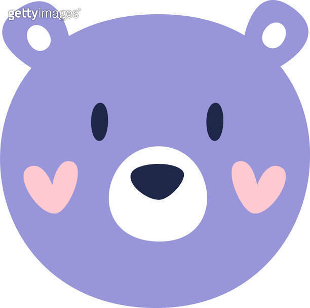 466_elements_teddy_bear_head_pattern_set 이미지 (1585105213) - 게티이미지뱅크