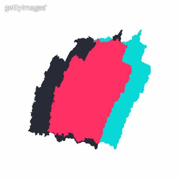 Manipur Map - World Map International vector template. India region ...