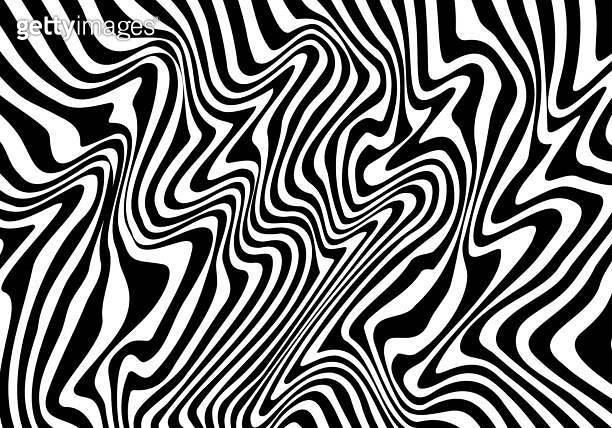 Abstract wavy line pattern. Wave background. Optical art design. Modern ...