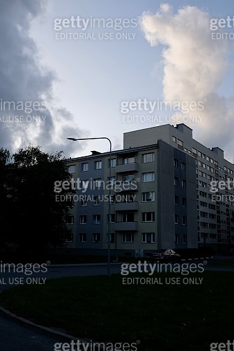 Two Soviet Buildings - a Five-Story and a Nine-Story Building 이미지 ...