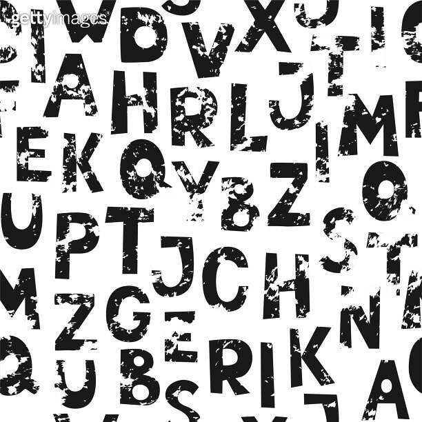 Vector Seamless Pattern Of Colorful Funny Letters On A White Background vector-seamless-pattern-of-colorful-funny-letters-on-a-white-background