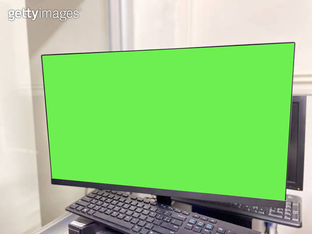 Close up monitor green screen in office. 이미지 (1486048624) - 게티이미지뱅크 Close up monitor green screen in office. 이미지 (1486048624) - 게티이미지뱅크