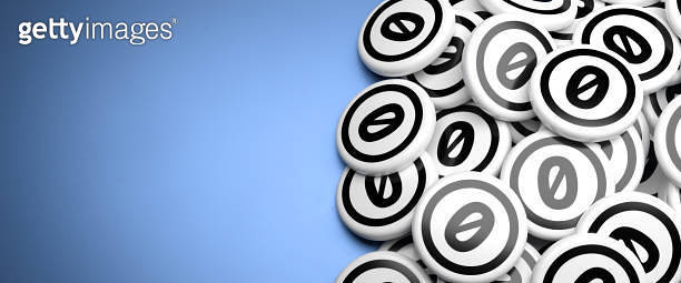 Logos for the creative commons license called CC0 (zero - public domain ...