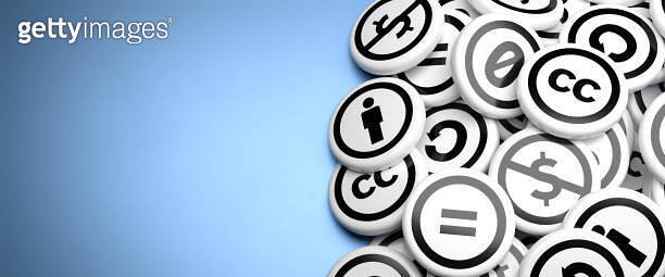 Logos / icons for the creative commons organisation CC and its licenses ...