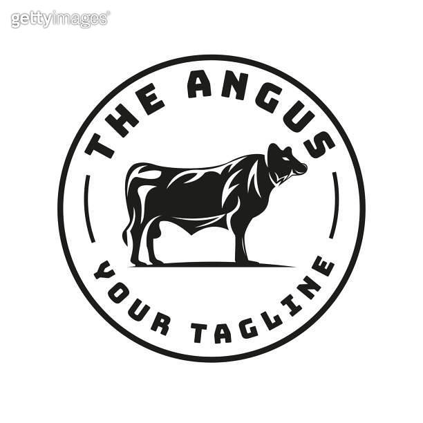 Vintage Retro Rustic Angus ranch classic inspiration,Label Stamp symbol ...
