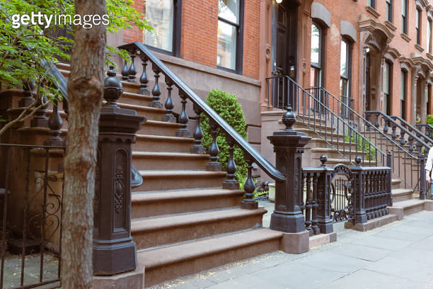 Characteristic historic West Village front stoop buildings (1754244700 ...