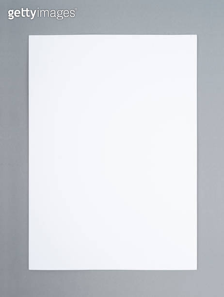 A Blank white a4 size paper on grey background, Empty space for your ...