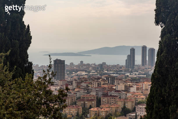 crowded buildings at coast of pendik istanbul turkey 이미지 (1457048343 ...