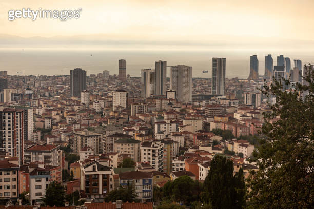 crowded buildings at coast of pendik istanbul turkey 이미지 (1457048413 ...