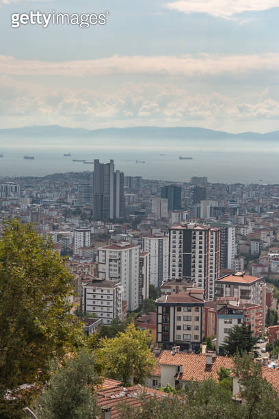 crowded buildings at coast of pendik istanbul turkey 이미지 (1457055545 ...