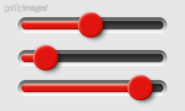 Loading bar or Slider bar. Vector clipart isolated on white background ...