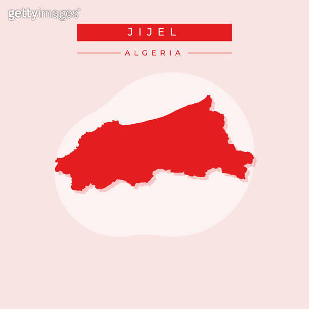 Vector illustration vector of Jijel map Africa 이미지 (1576068022) - 게티이미지뱅크