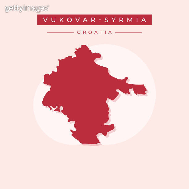 Vector illustration vector of Vukovar-Syrmia map Croatia 이미지 ...
