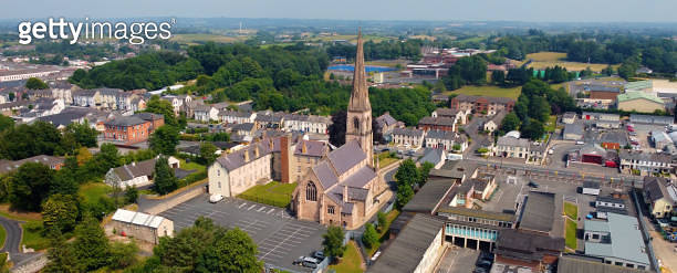 Aerial Photo of Holy Trinity Church Cookstown County Tyrone Northern ...