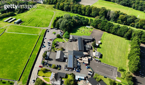 Aerial photo of Ballymoney Model integrated Primary School Antrim ...