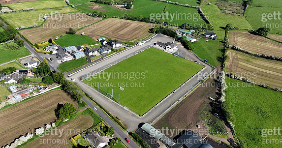 Aerial photo of Loughgiel Shamrocks GAC Loughgiel village on the North ...