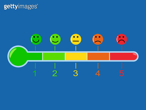 Thermometer to measure feelings. emotional chart. vector 이미지 ...