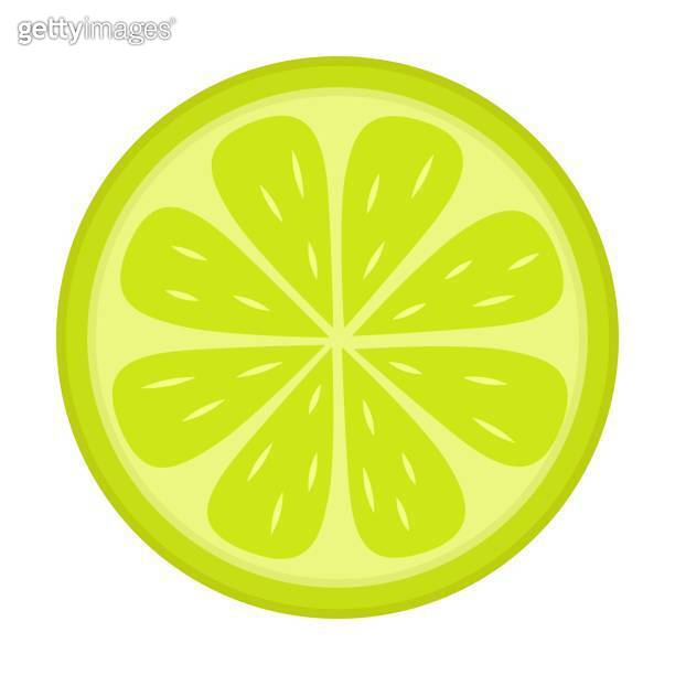Round slice of lemon vector illustration 이미지 (1591094974) - 게티이미지뱅크