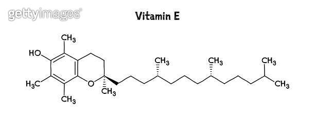 Vitamin E structural formula of molecular structure 이미지 (1664048989 ...