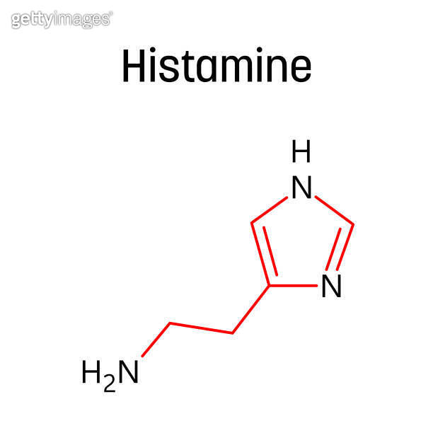 Histamine structural formula of molecular structure 이미지 (1664050265 ...
