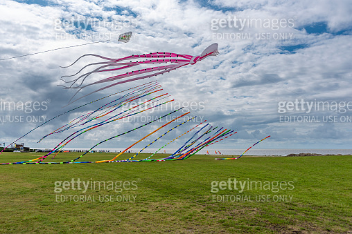 Kite in Norddeich. State of Lower Saxony in Germany 이미지 (1718326845 ...