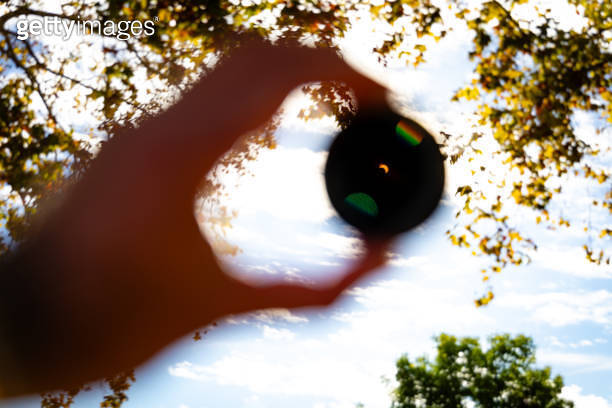 Sun Partial Eclipse on Saturday October 14th 2023 as Seen Through an ...