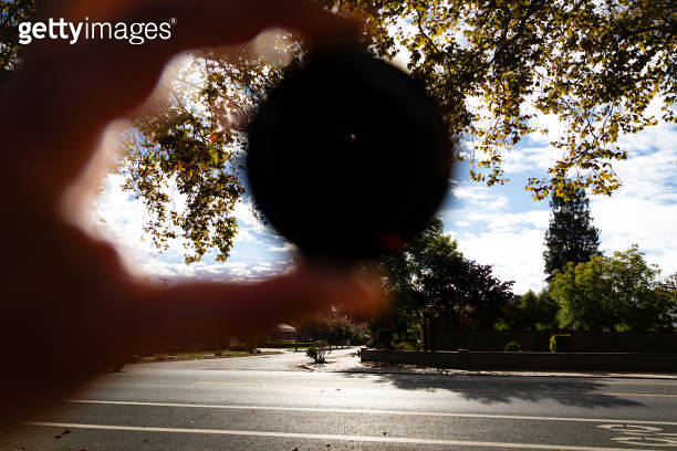 Sun Partial Eclipse on Saturday October 14th 2023 as Seen Through an ...