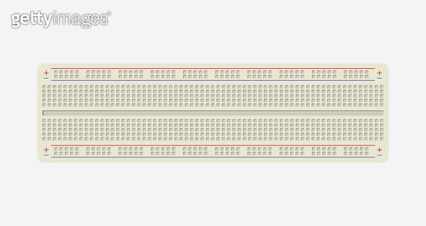 Vector breadboard, classic prototyping board top view 이미지 (1667815984 ...