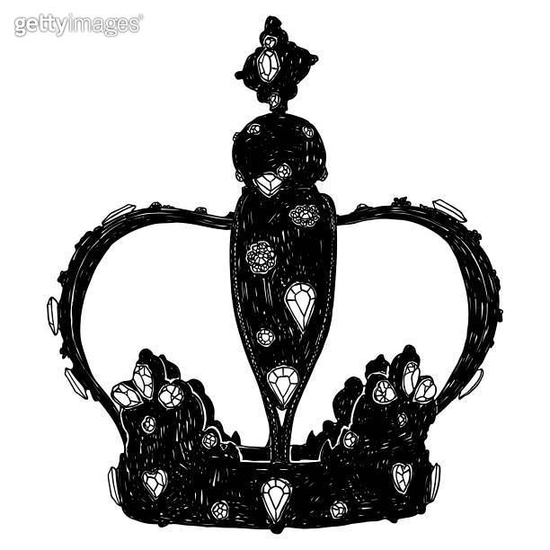 King or Queen crown. Monarch coronations with Coronet Jewel represent ...