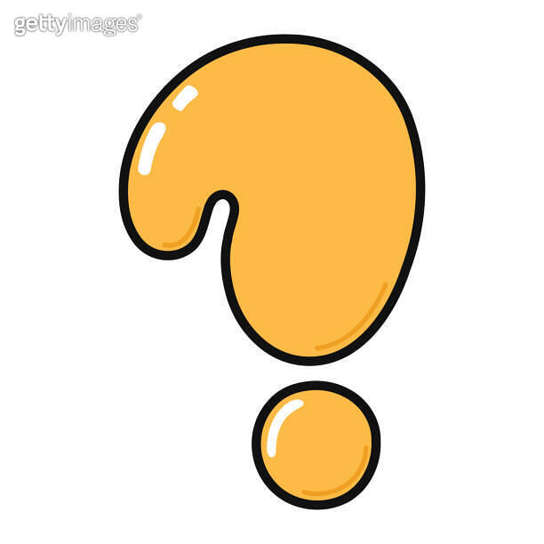 Question mark character. Vector hand drawn cartoon kawaii character ...