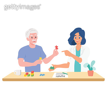 Cognitive memory and problem solving game for elderly for dementia or ...