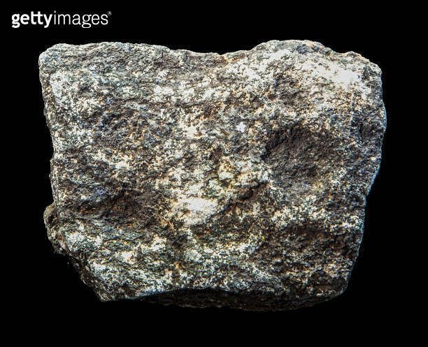 Magnified close up of mineral encrusted basalt rock. 이미지 (1721299196 ...