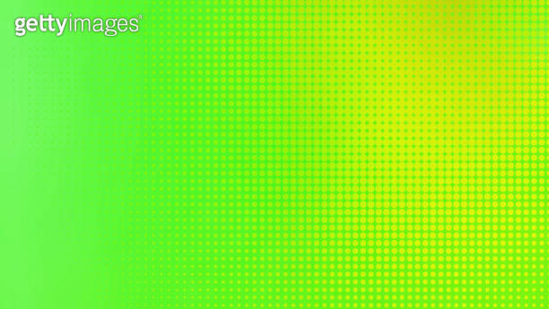 neon green and yellow color background with halftone dots, banner ...