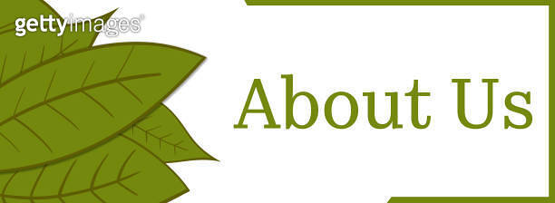 About Us Green Leaves Bunch Left Text Horizontal 이미지 (1468484045) - 게티이미지뱅크