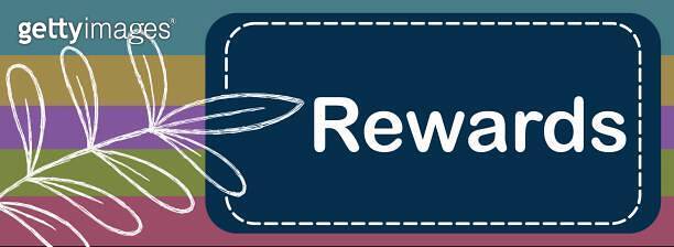 Rewards Colorful Stripes Leaves Branch Text Horizontal 이미지 (1739070441 ...