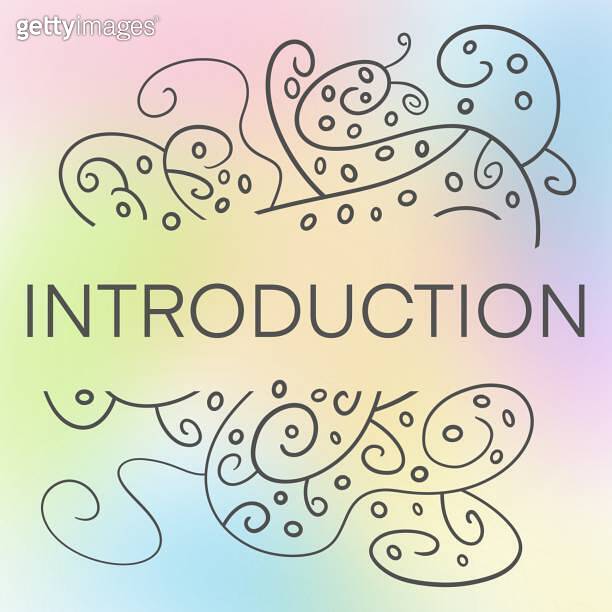 Introduction Colorful Muted Gradient Doodle Design Element Text 이미지 ...