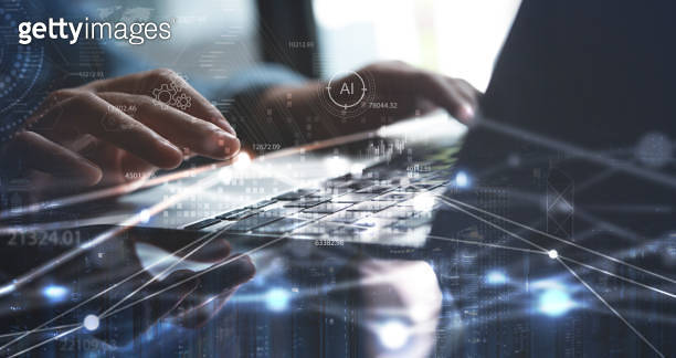 Computer Programmer Coding On Modern Computer With Ai Artificial Intelligence Data Science 4893