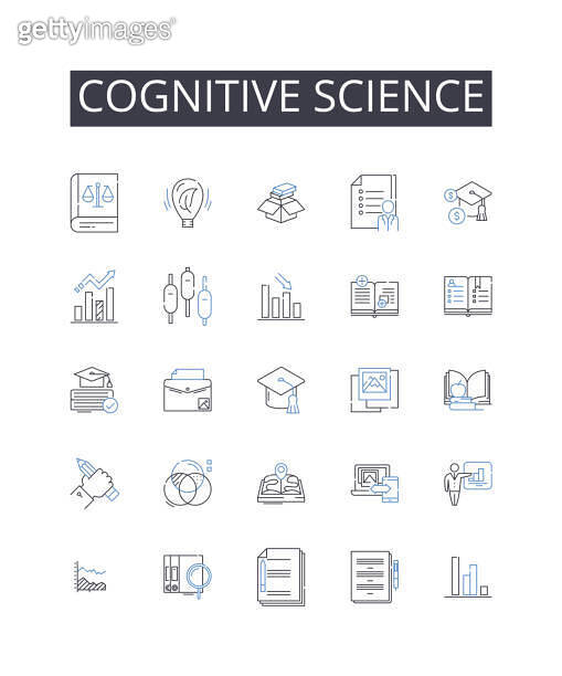 Cognitive science line icons collection. Fees, Compensation ...
