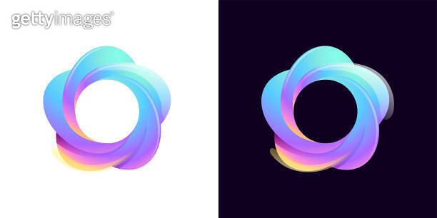 Sphere symbol. Yin and yang in circle emblem. Energy protection shield ...